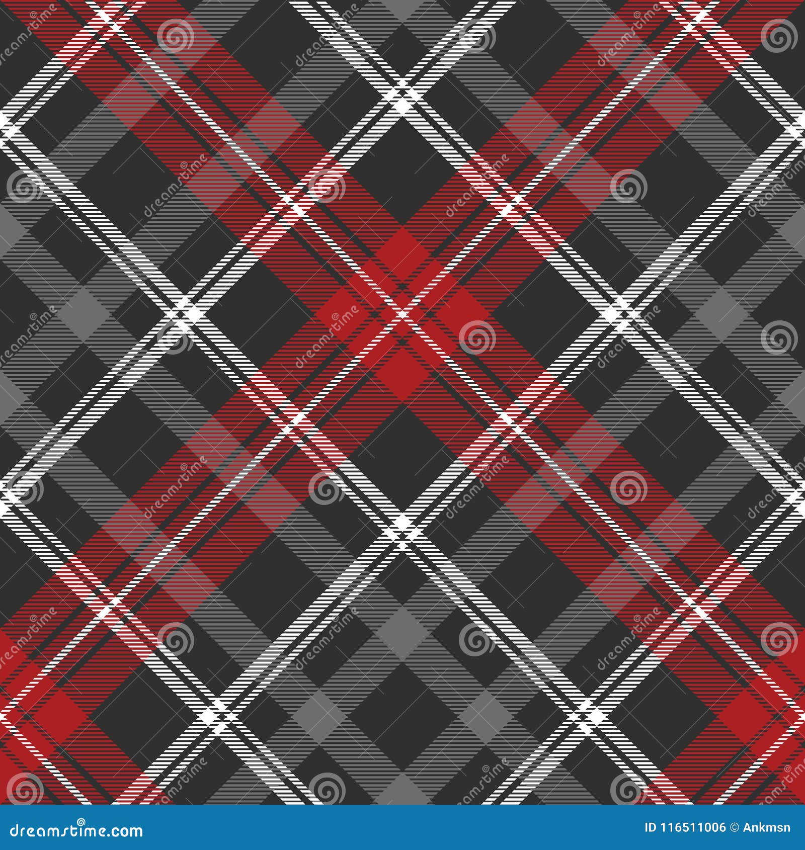 Gray Plaid Fabric Texture Seamless Pattern Stock Vector - Illustration ...