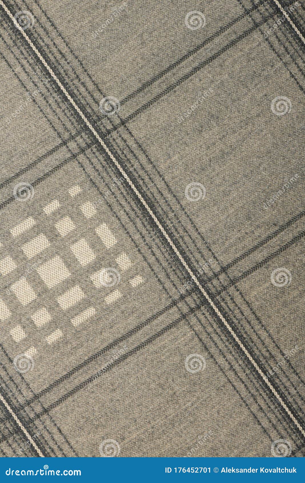Gray Plaid Textile Texture Closeup, Useful for Background Stock Image ...