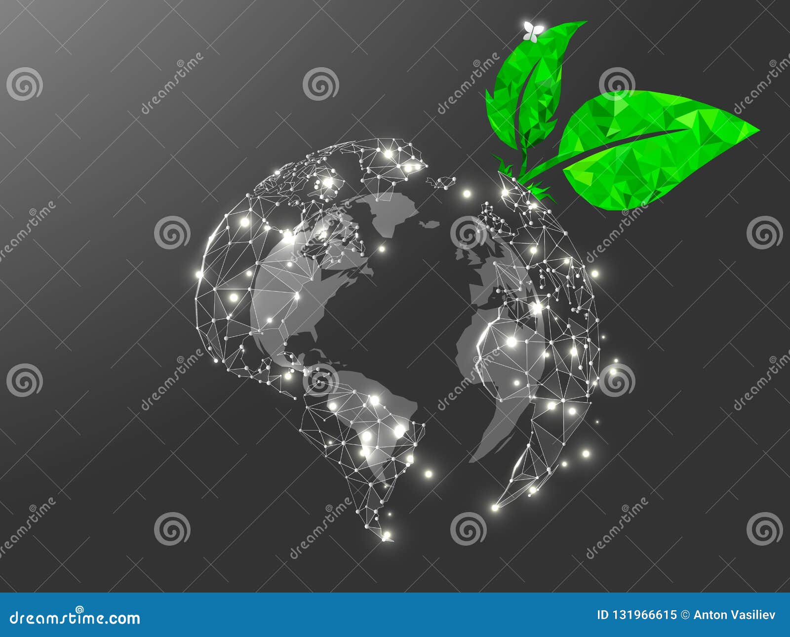 Gray Planet Earth In A Flat Style Is Isolated On A White Background ...