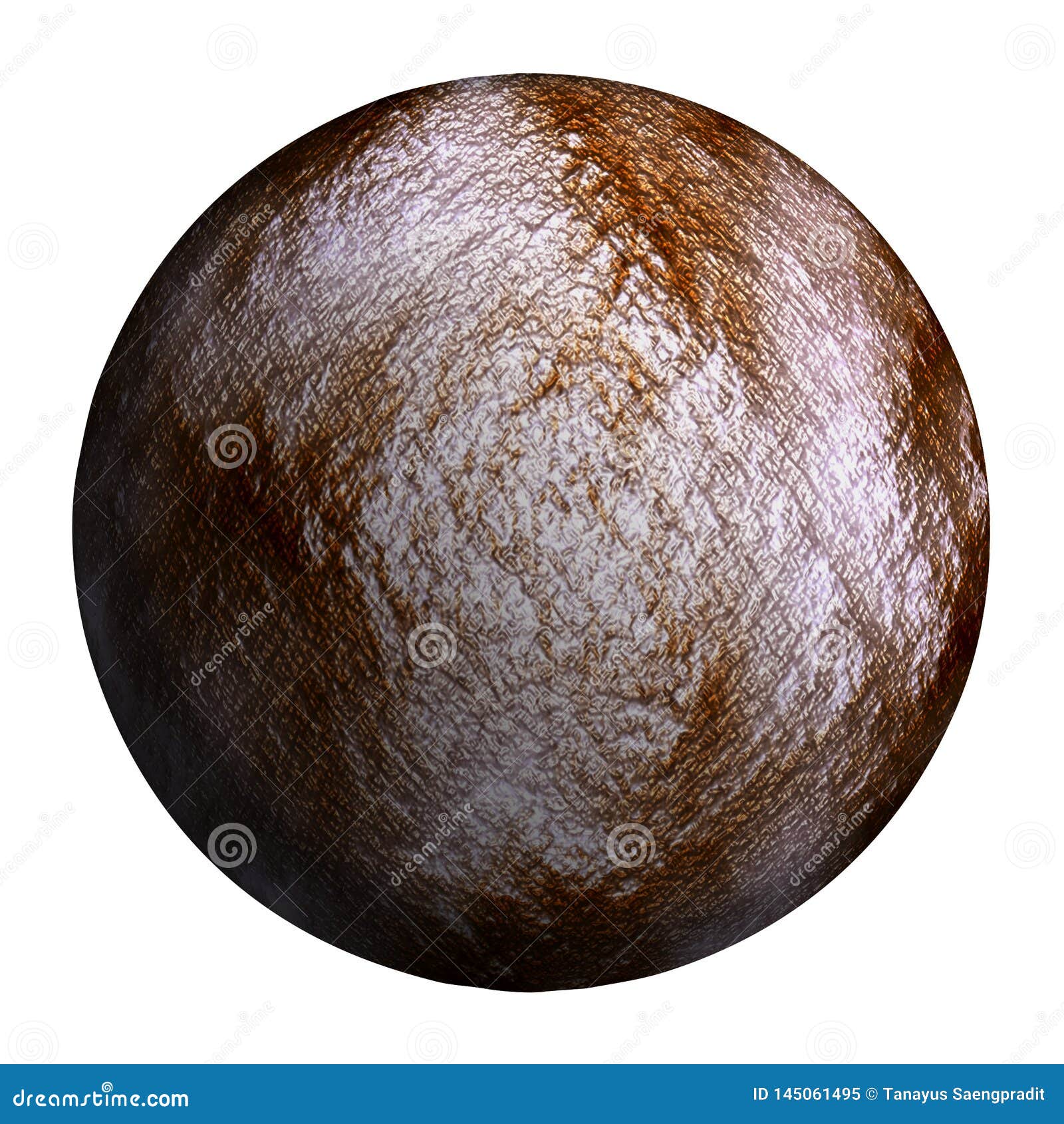 Gray Planet Isolated and Add Clipping Path Stock Illustration ...