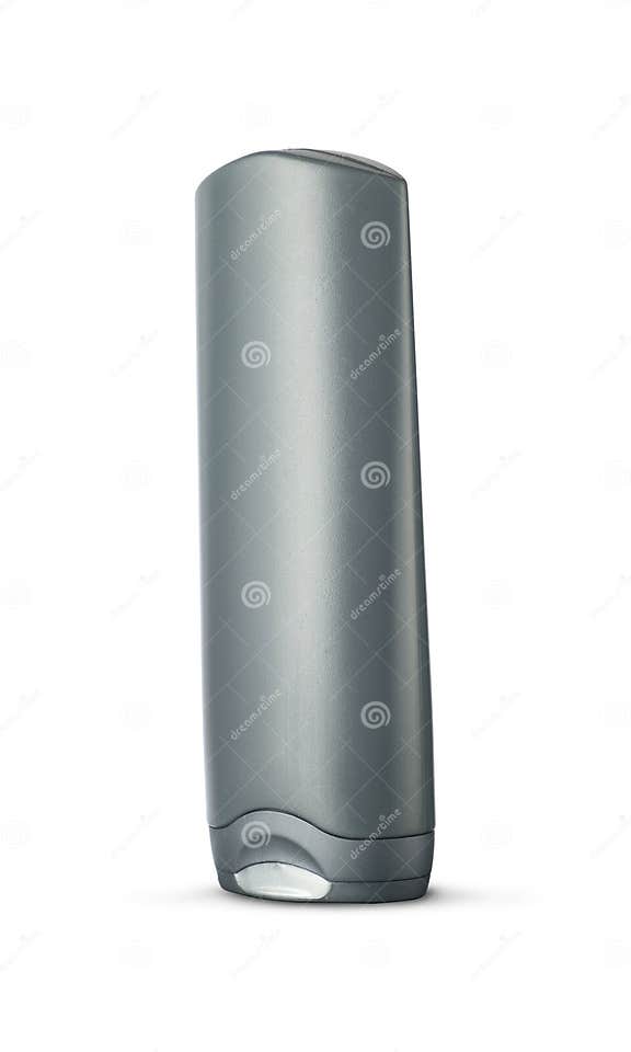 Gray Plastic Container with Bath Shampoo Stock Image - Image of hygiene ...