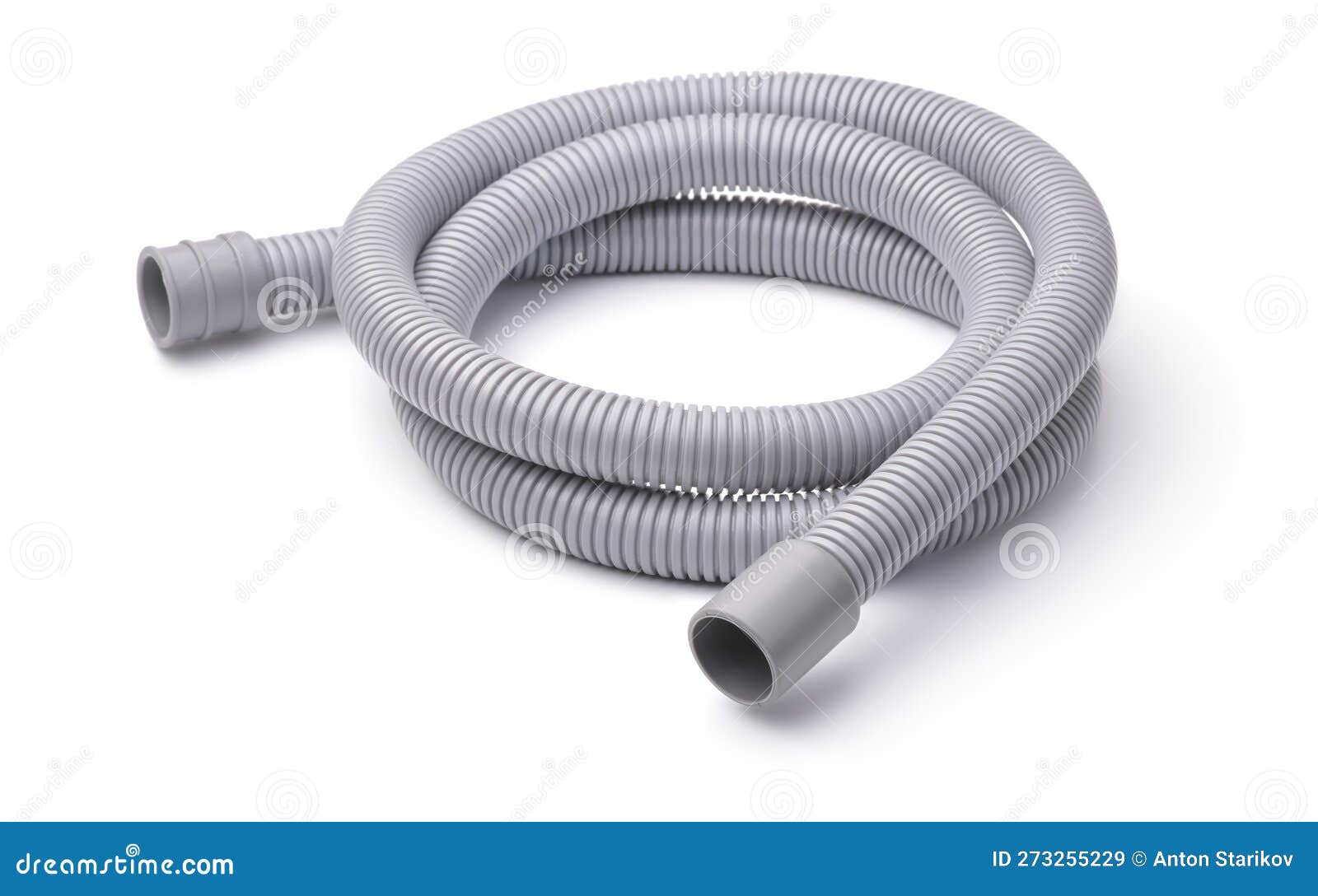 Gray Plastic Corrugated Hose Stock Image - Image of corrugated, cleaner ...