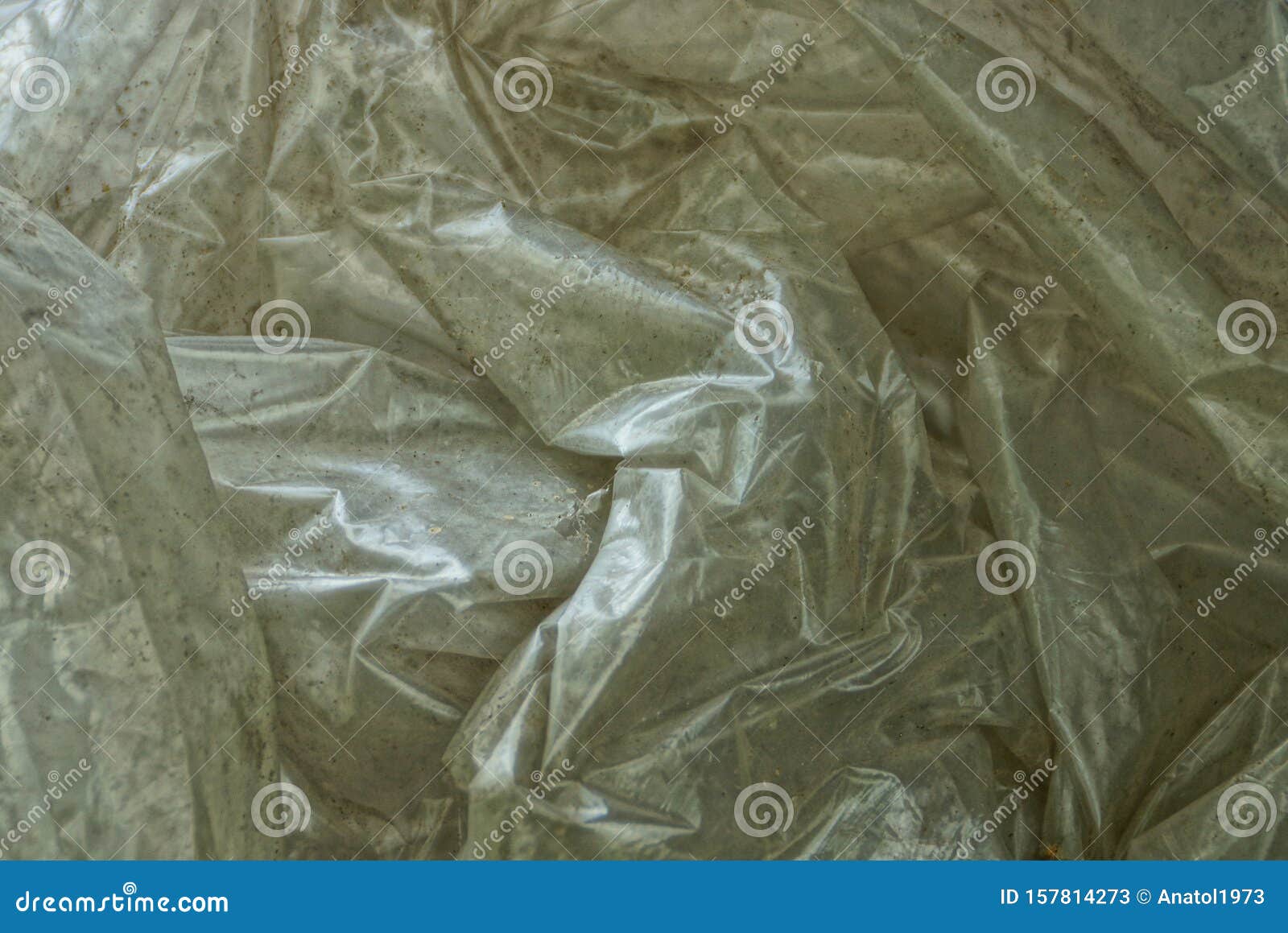 Gray Plastic Texture of a Piece of Crumpled Cellophane Stock Image ...