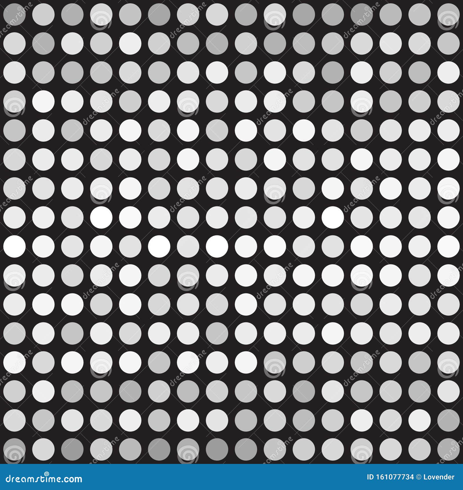 Gray Polka Dot Pattern. Seamless Vector Background Stock Vector ...
