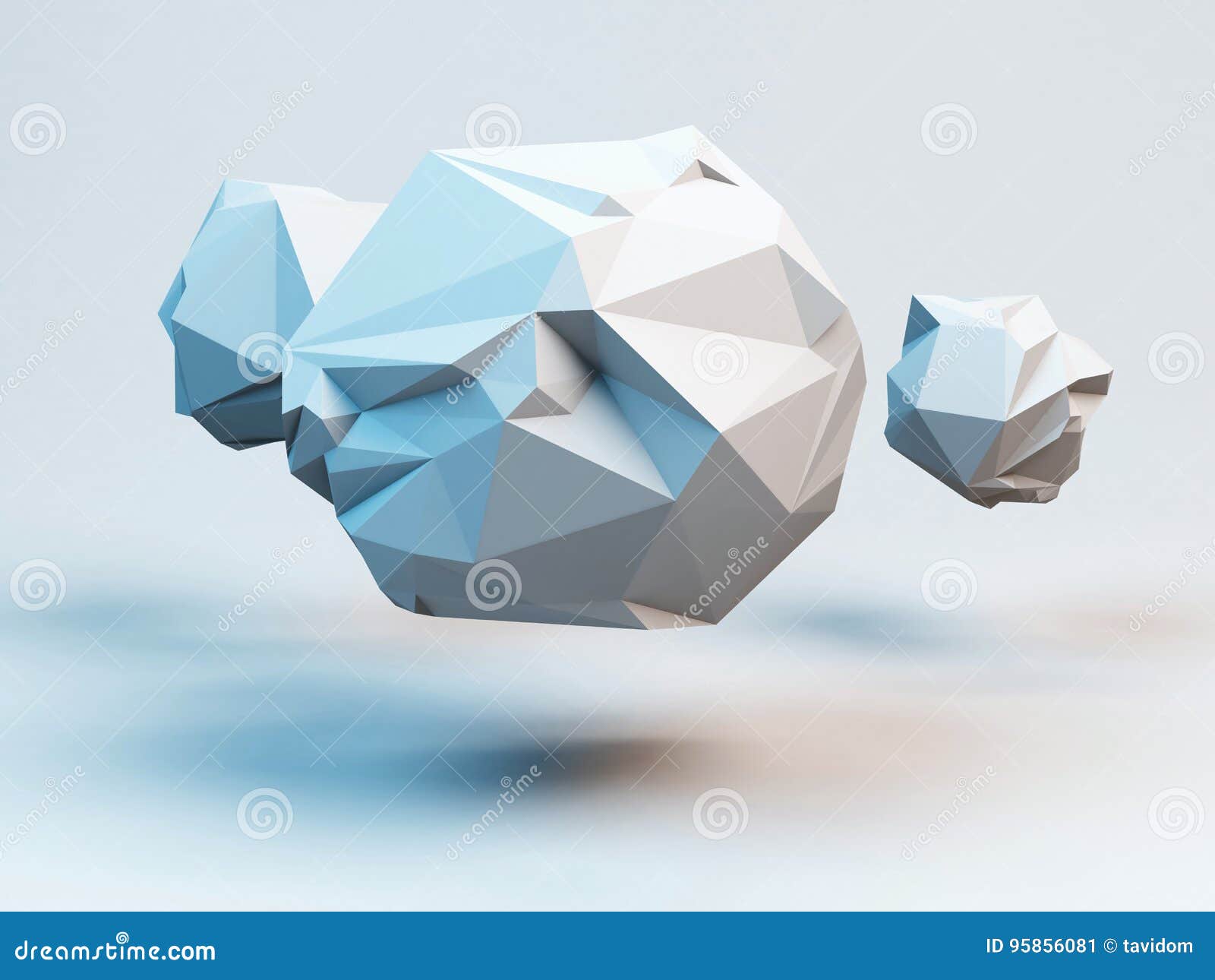 Gray Polygonal Spheres. Abstract Geometrical Modern Background. 3D ...