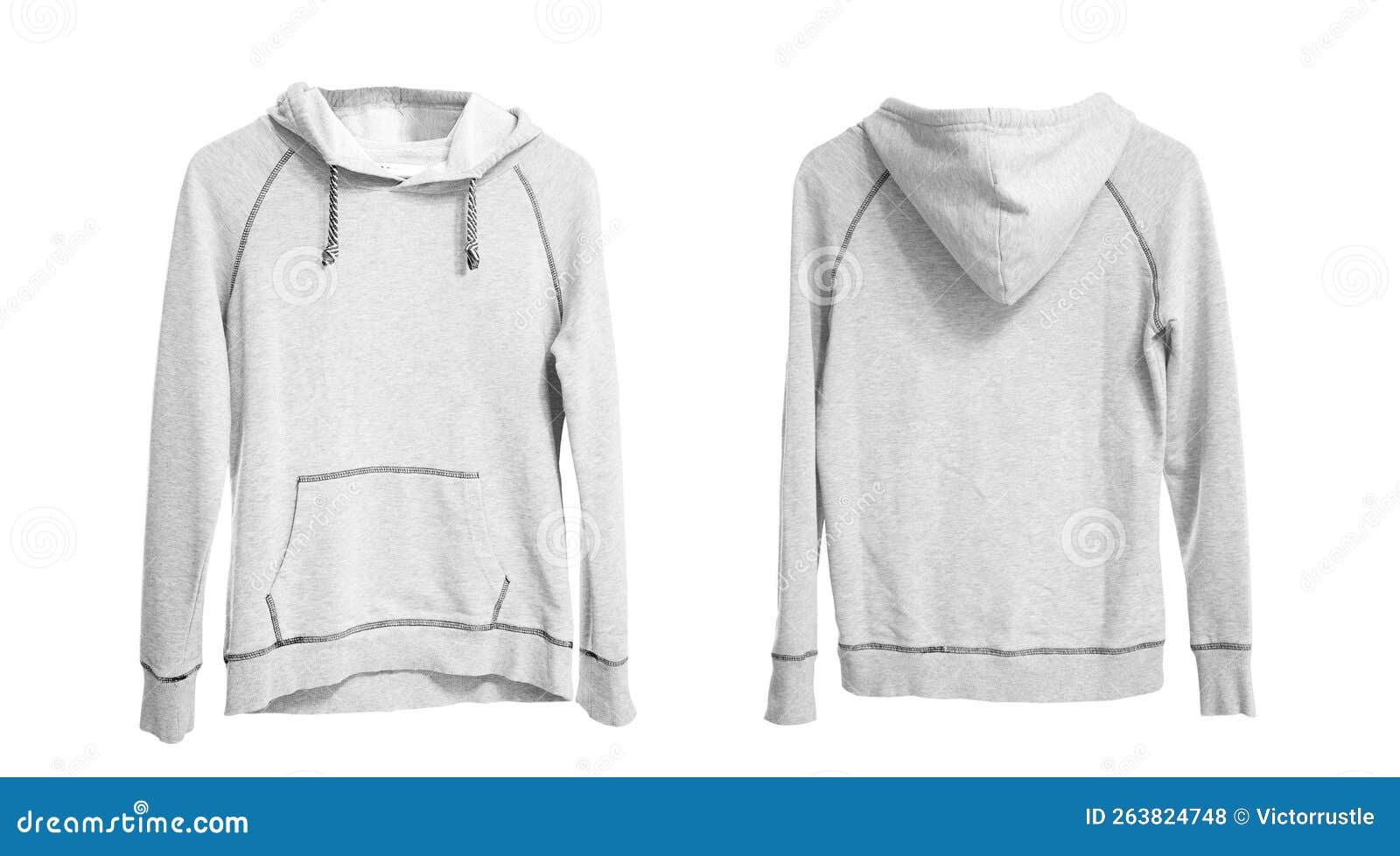 Gray Pullover Hoodie Mockup Stock Photo - Image of hooded, jacket ...