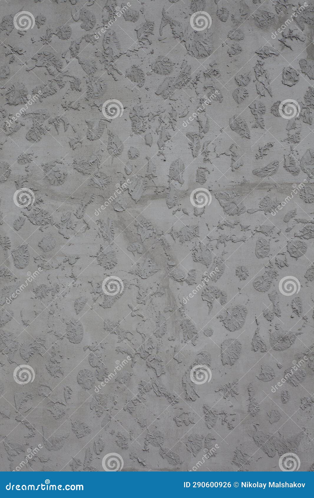 Gray Putty of the Facade of the House, the Texture is Created on the ...