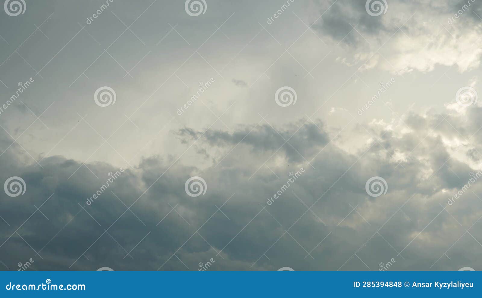 Gray Rain Clouds Timelaps. the Rapid Movement of Clouds during Sunset ...
