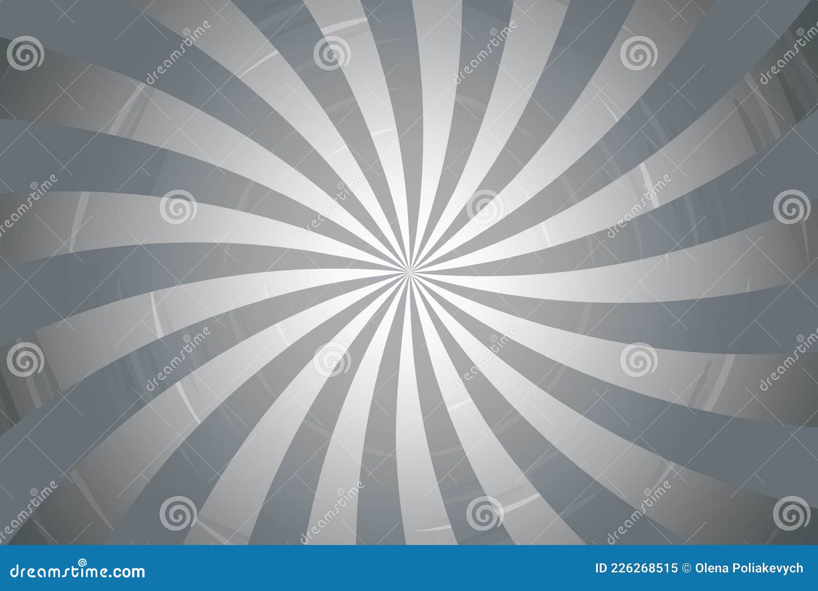 Gray Rays on White Background. Christmas Abstract Pattern. Vector Sun ...