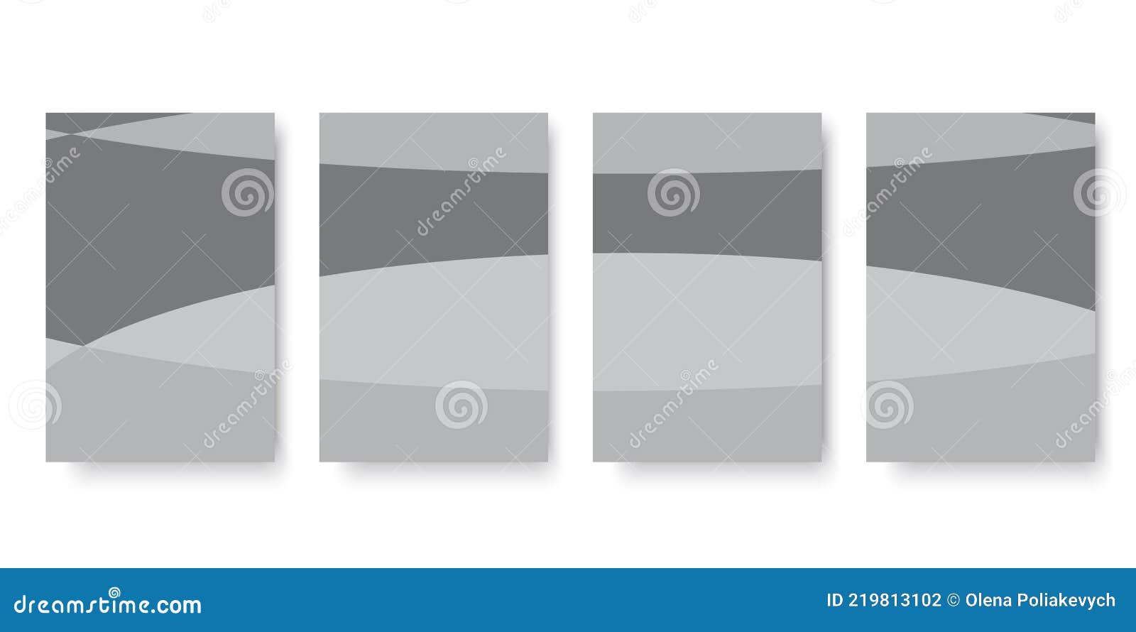 Gray Rectangles Composition for Booklet Design. Rectangle Design ...