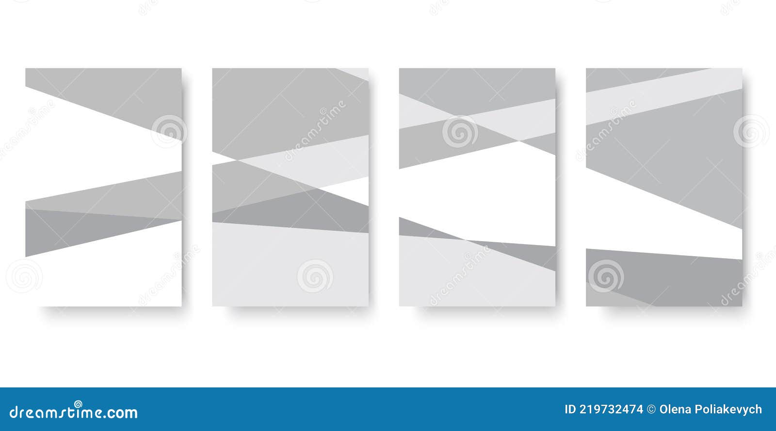 Gray Rectangles Composition for Booklet Design. Rectangle Design ...