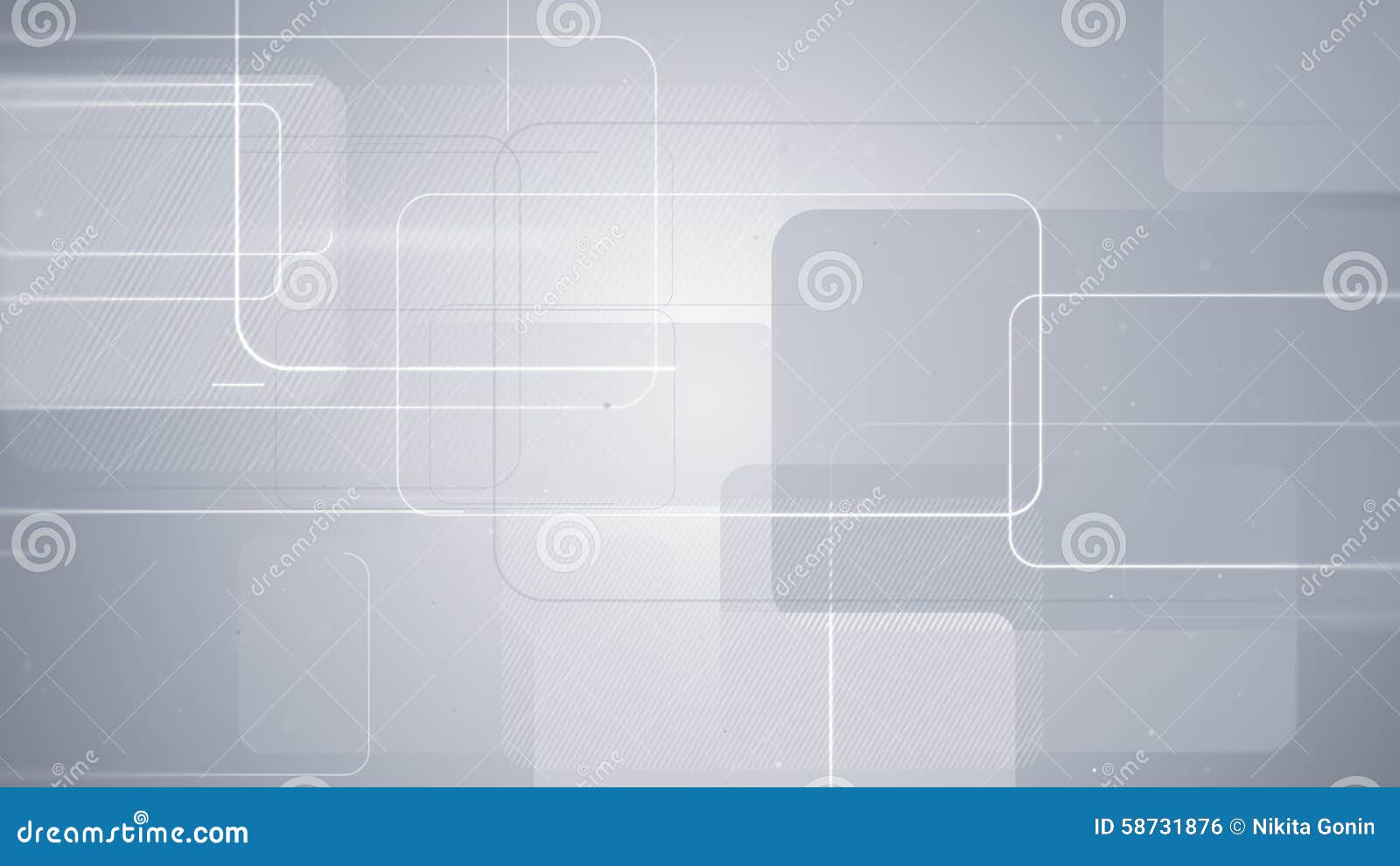 Gray Rectangular Shapes Technology Background Stock Illustration ...