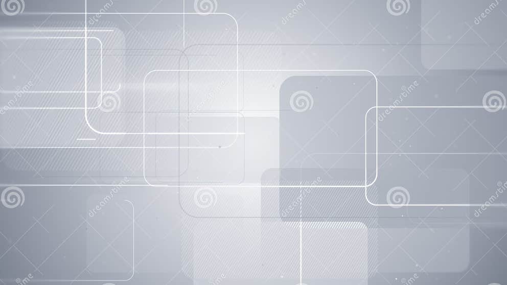Gray Rectangular Shapes Technology Background Stock Illustration ...