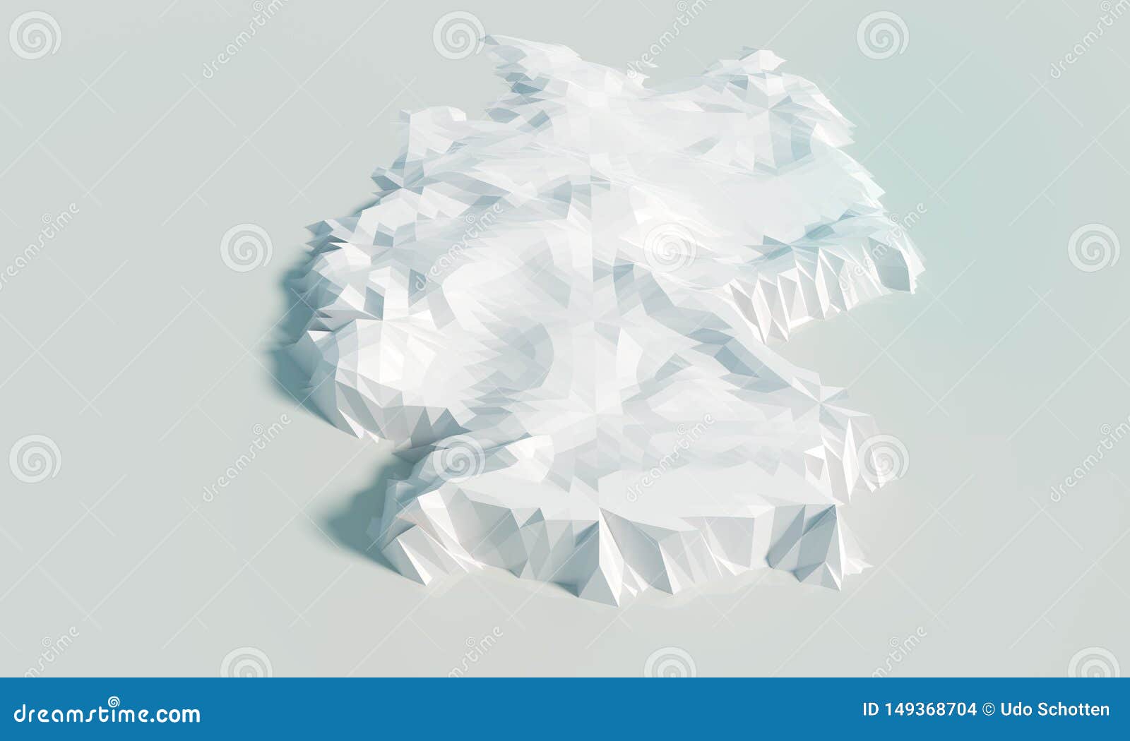 Relief Map with Heights of Germany Stock Illustration - Illustration of ...