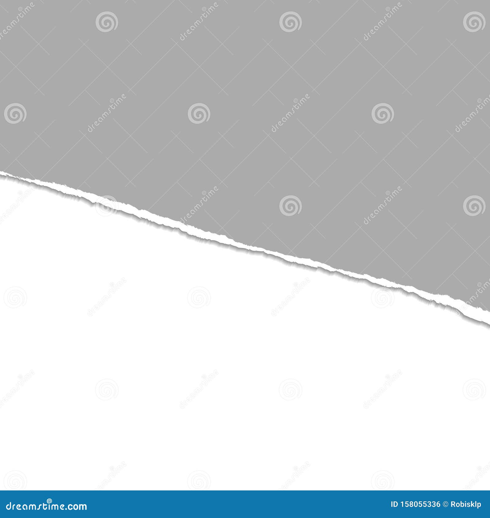 Gray Ripped Open Paper With Transparent Background. Torn Paper Sheet ...