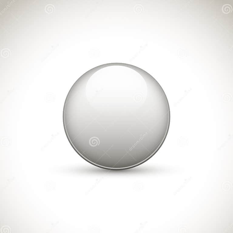 Gray round button stock vector. Illustration of vector - 100002618