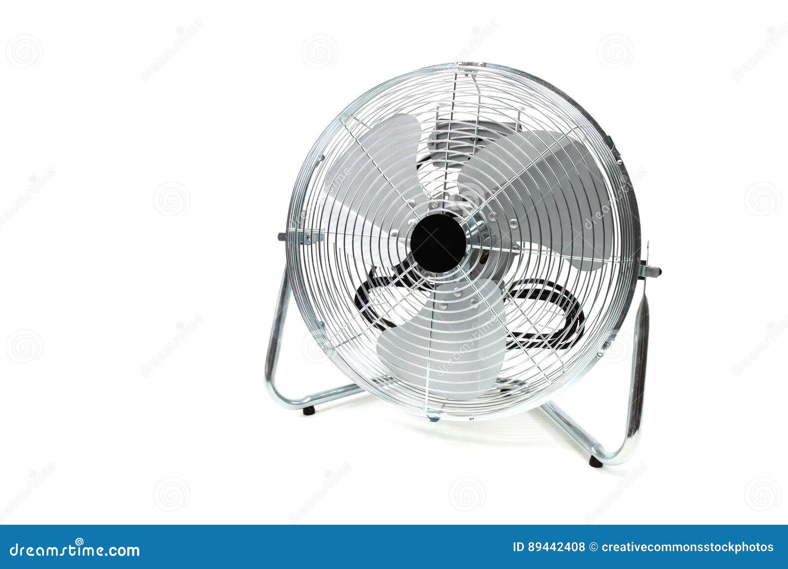 Gray Round Floor Fan Picture. Image: 89442408