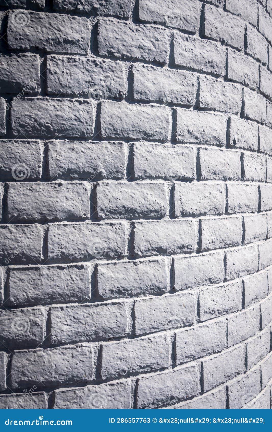 Gray Rounded Turret Wall - Light from Right Side Stock Image - Image of ...