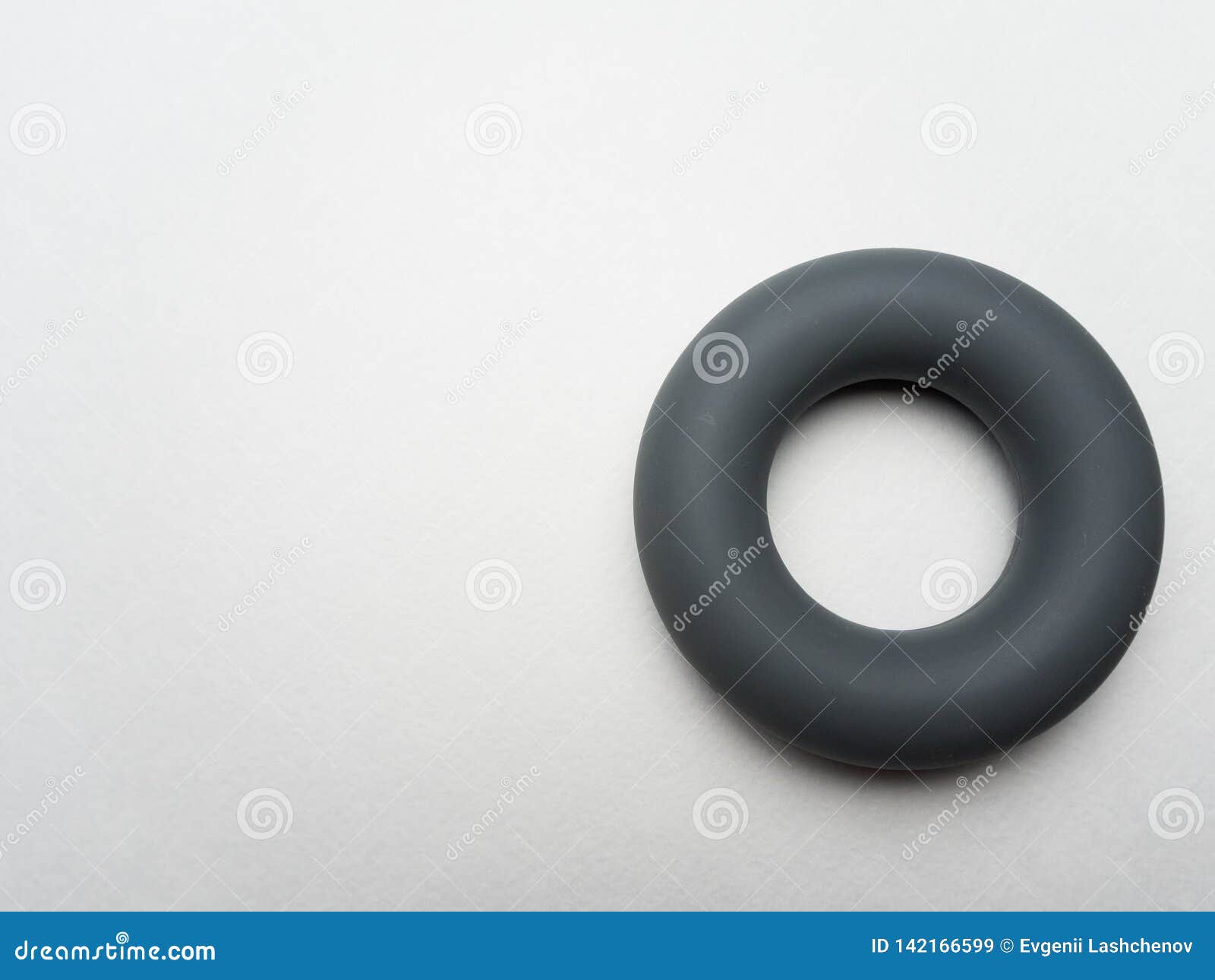 Gray Rubber Round Expander for Forearm on White Background Stock Image ...