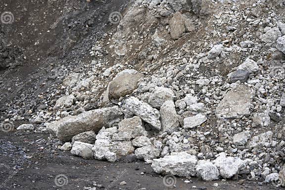 Gray Rubble As a Background Stock Image - Image of background, hard ...