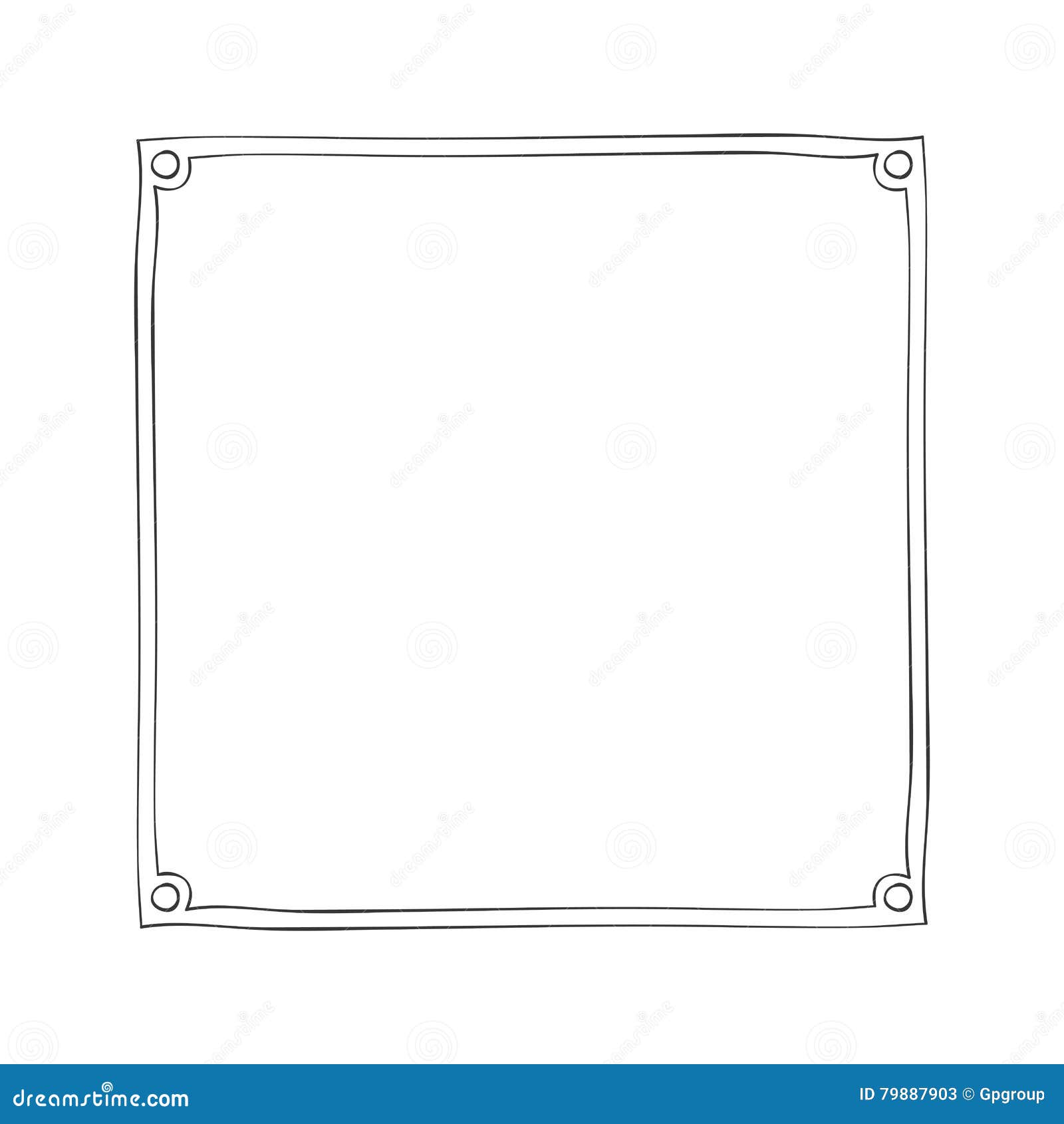 Gray Scale Frame with Contour Stock Vector - Illustration of frame ...