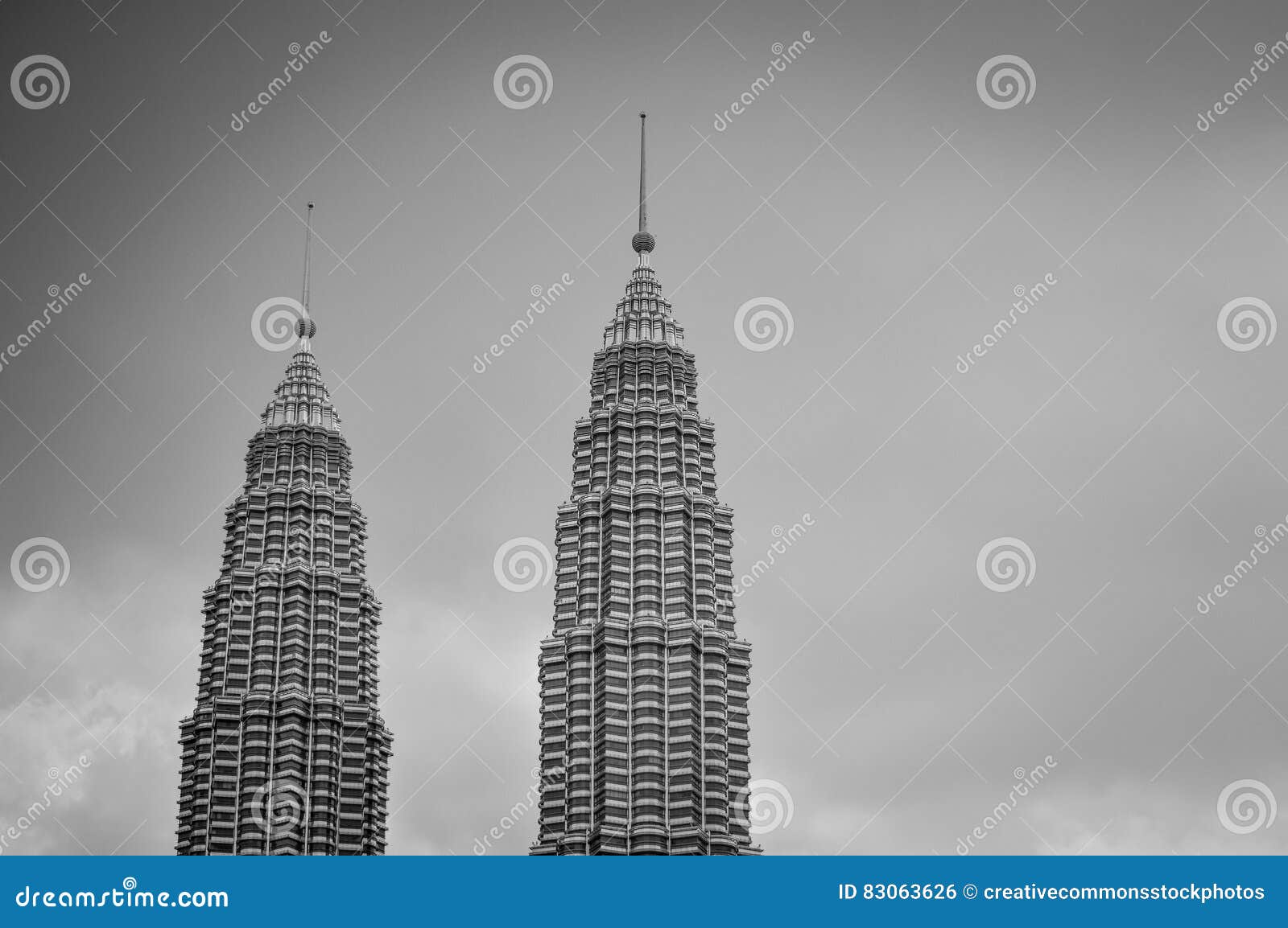 Gray Scale Photo Of 2 High Rise Building Picture. Image: 83063626