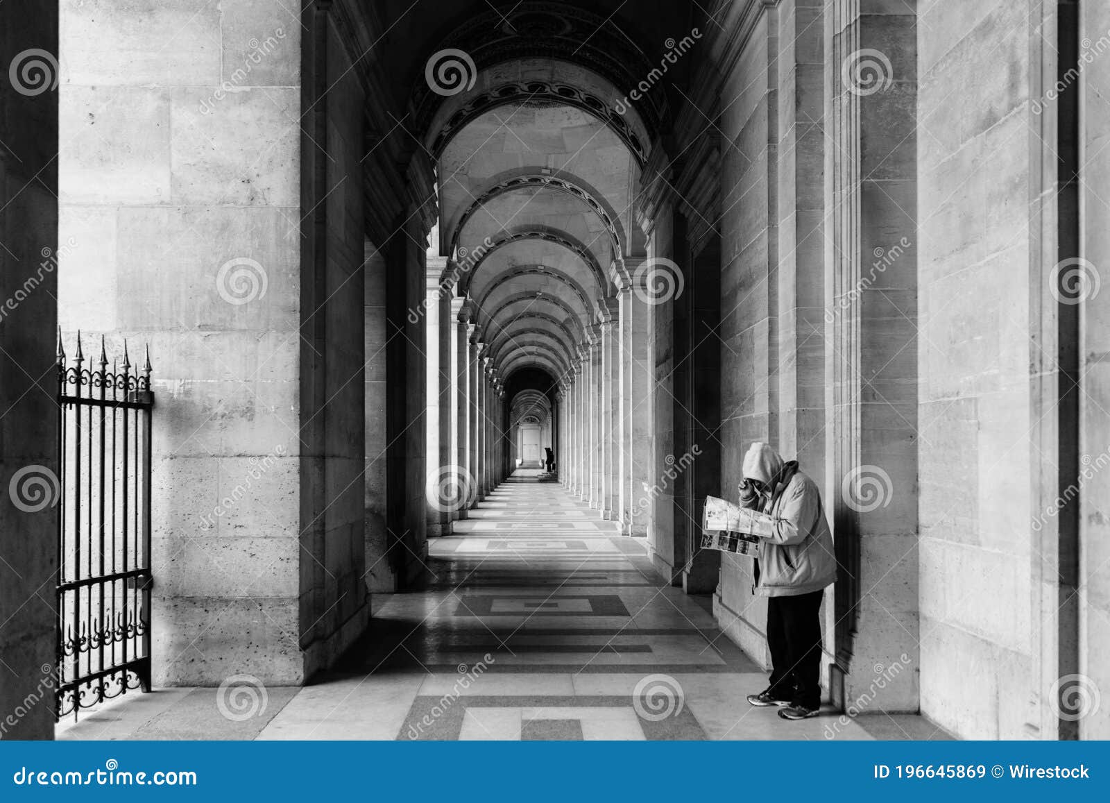 Corridor With Arcs Inside Grand Mosque In Oman Stock Image ...