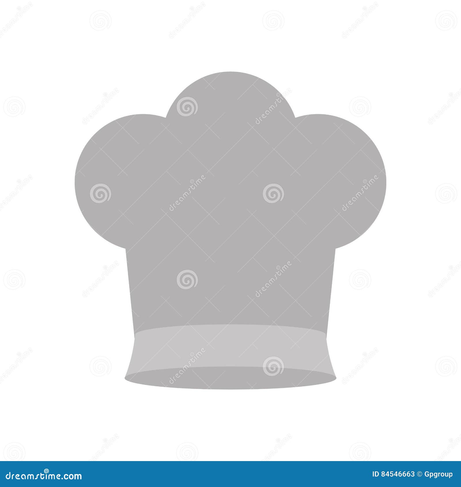 Gray Scale Silhouette of Chefs Hat Stock Vector - Illustration of cook ...