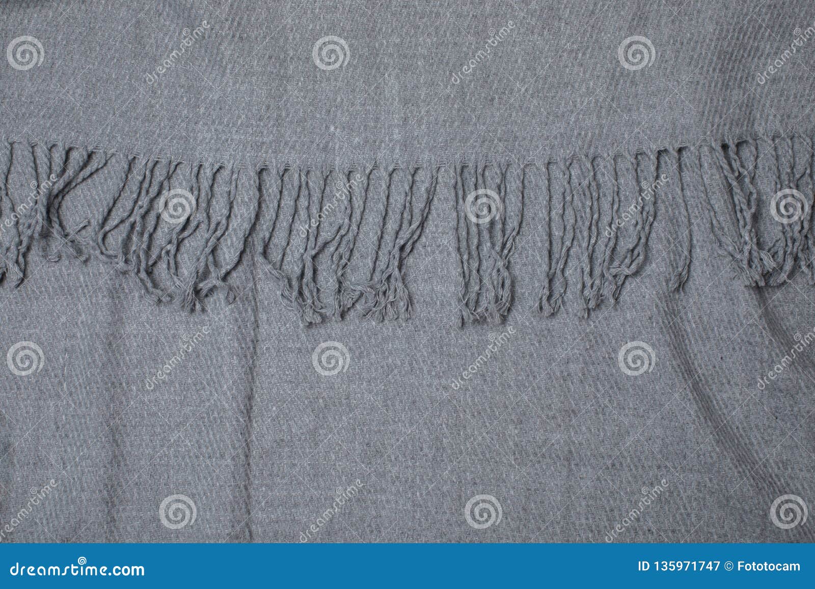 Gray Scarf Texture with Fringe Stock Image - Image of beautiful, fabric ...