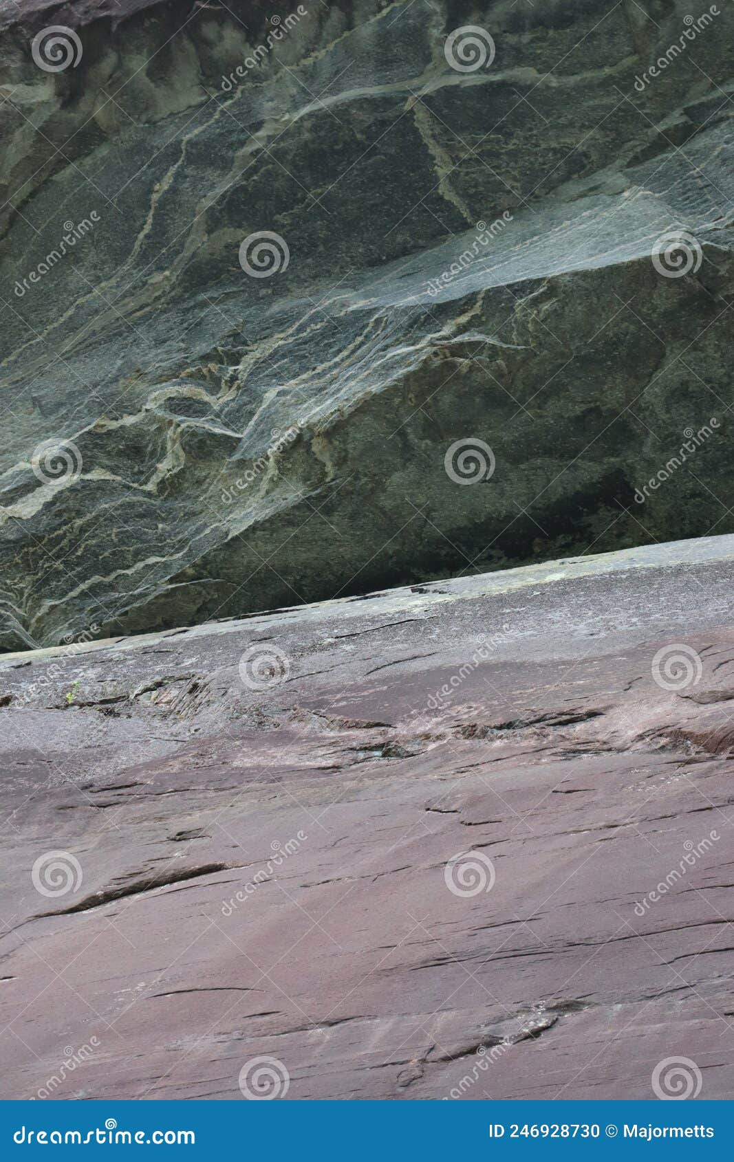 Gray Schist and Red Rock II Stock Photo - Image of vertical, schist ...