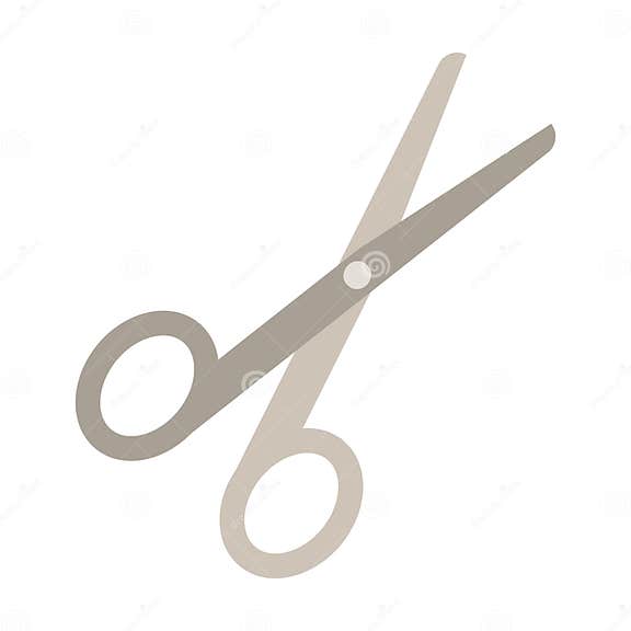 Gray Scissor Icon stock vector. Illustration of stationery - 310196116