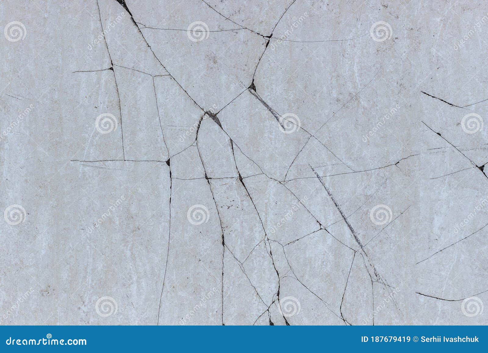 Gray Scratched with Cracks Concrete Surface. Stock Image - Image of ...