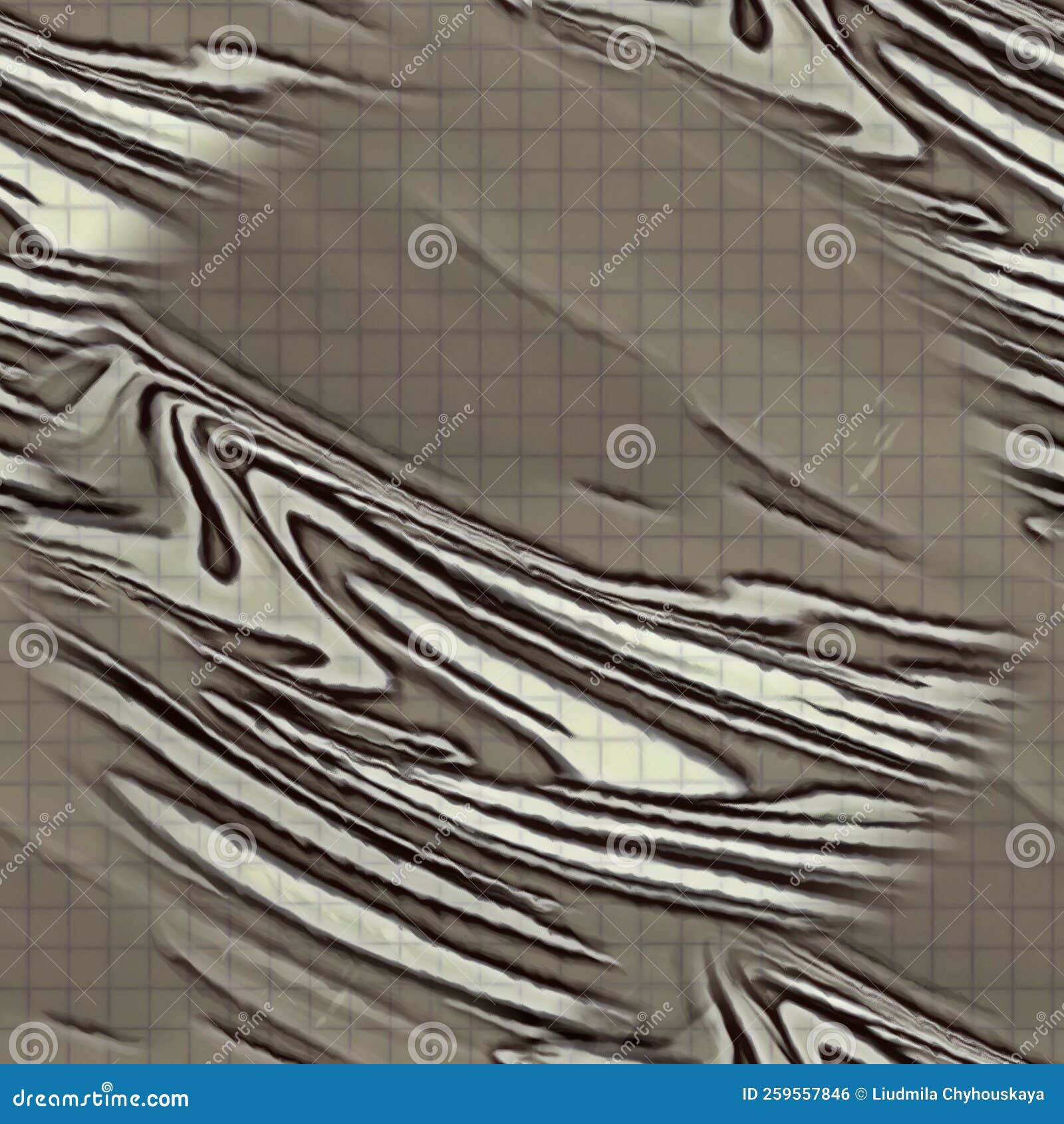 Gray Seamless Abstraction with Curved Lines on a Checkered Background ...