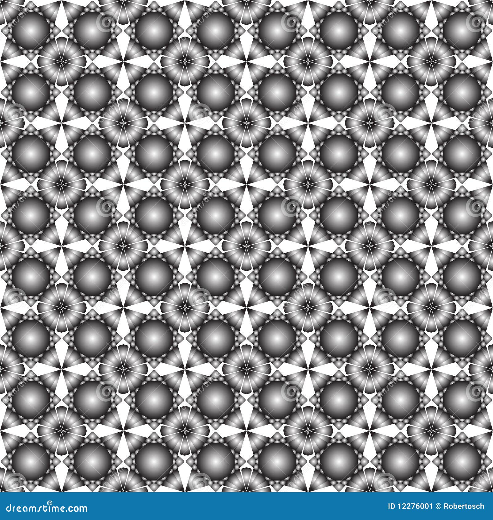 Gray Seamless Flowers Texture Stock Vector - Illustration of rippled ...