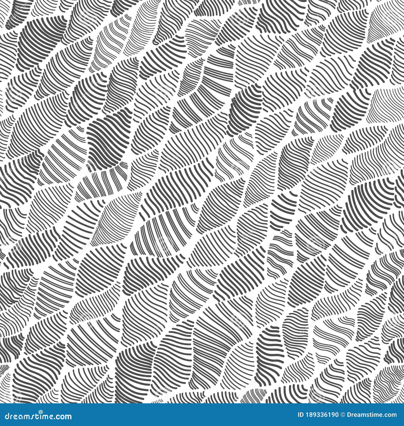 Gray Seamless Pattern, with Different Types of Hand-made Hatching. Wavy ...