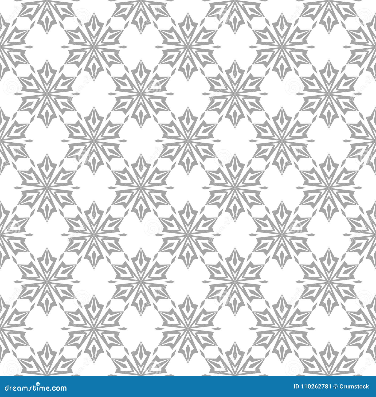 Gray Seamless Pattern on White Background Stock Vector - Illustration ...