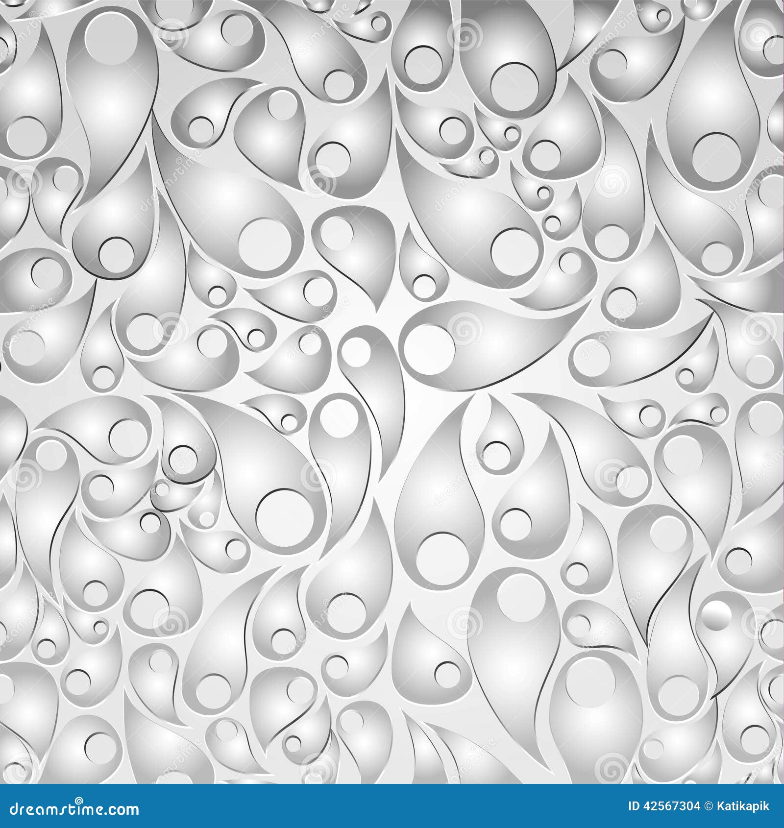 Gray seamless texture. stock vector. Illustration of regular - 42567304