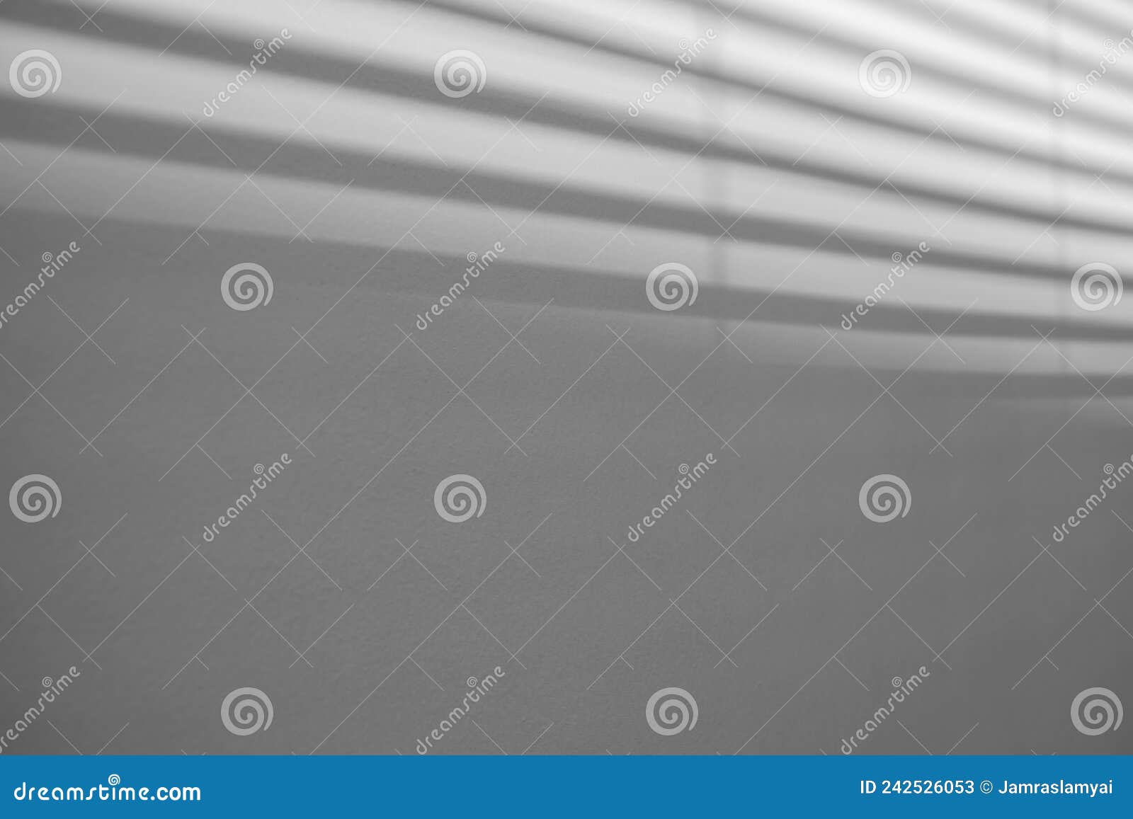 Gray Shadow of Blinds Windows Overlay on the White Wall Background ...