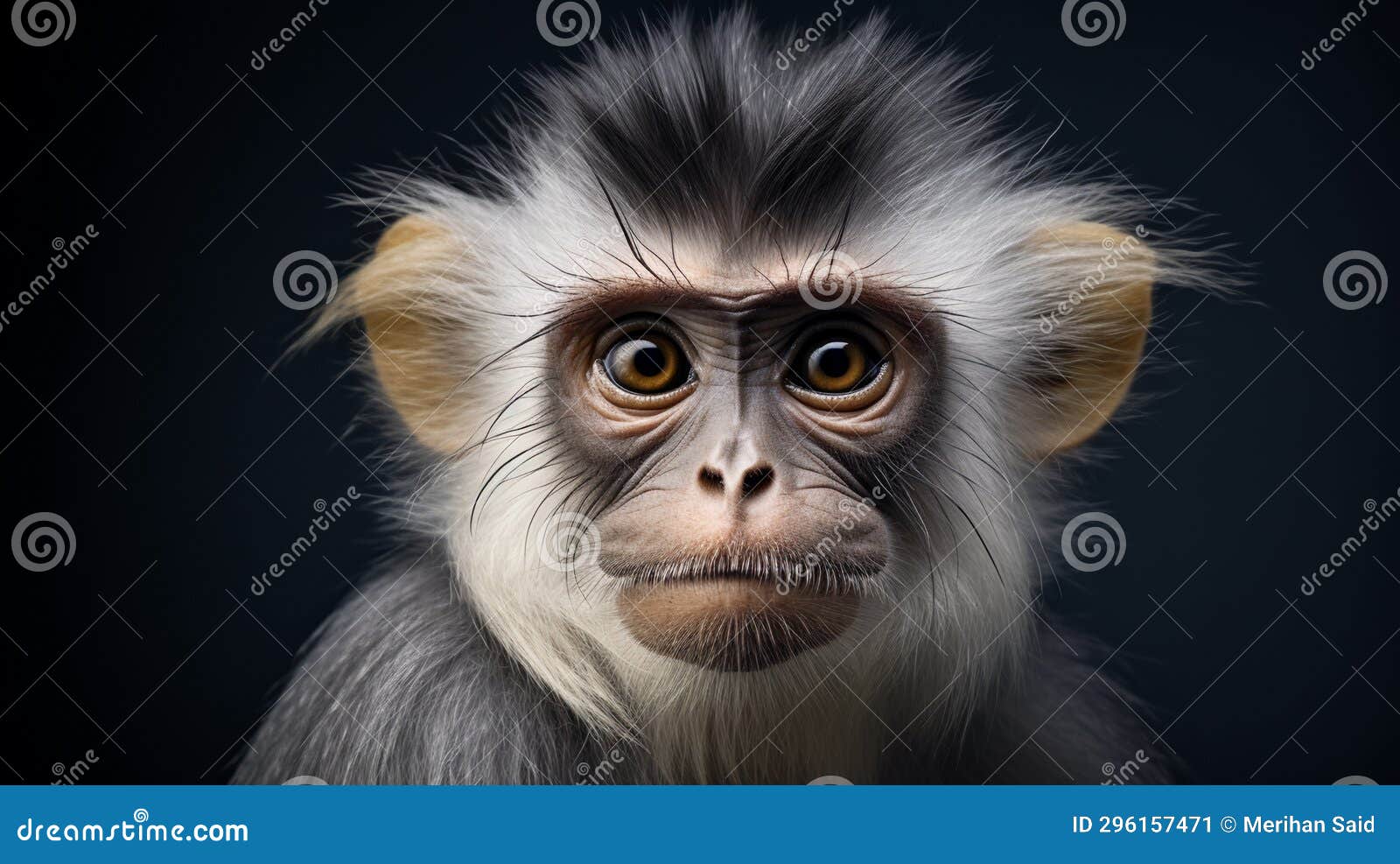 Gray-shanked Douc Langur, AI Generative Stock Image - Image of mammal ...