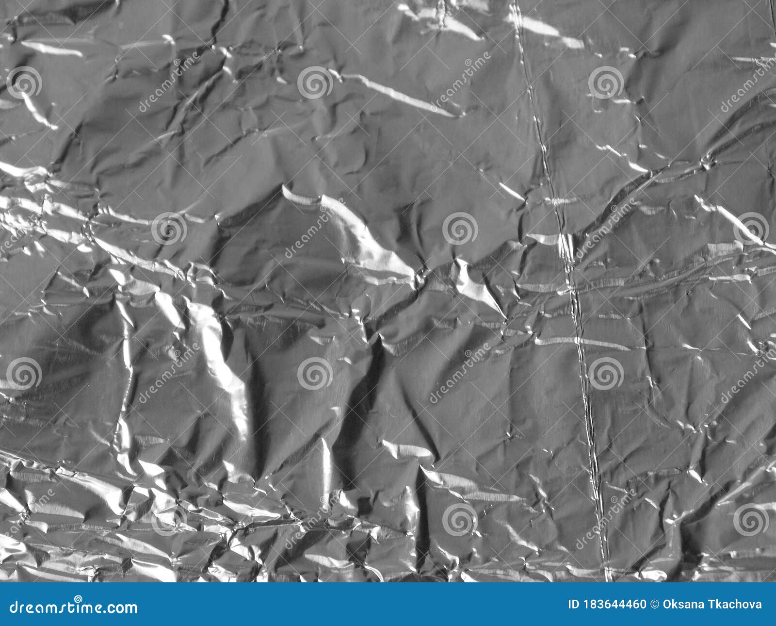 Gray Shine Crumpled Foil Texture Stock Photo - Image of metallic ...