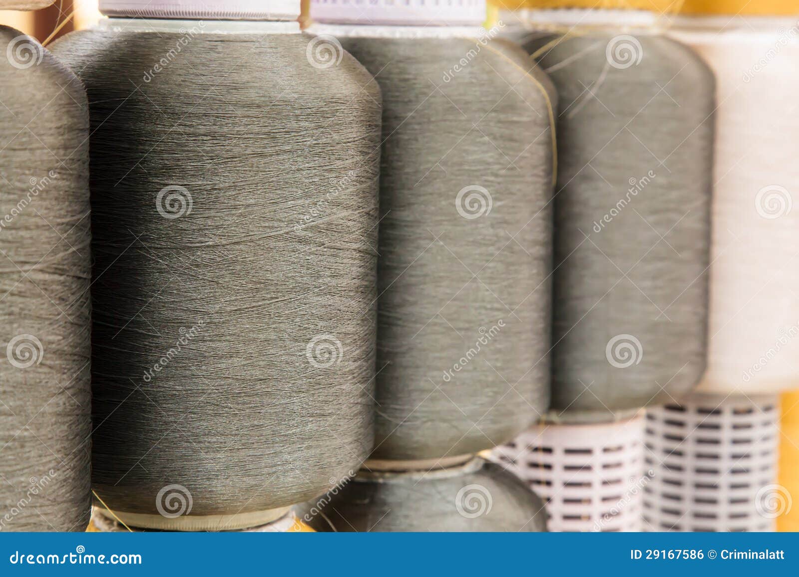 Gray silk thread in spool stock photo. Image of spool - 29167586