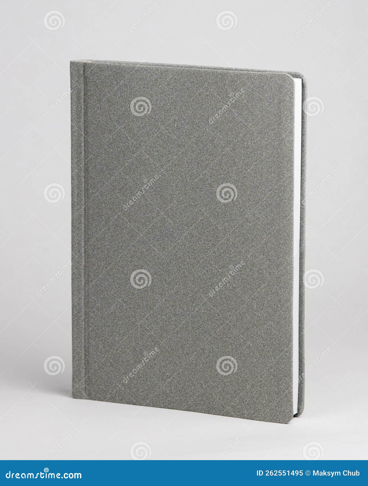 Gray Silver Office Diary in Standing View Isolated on White Background ...