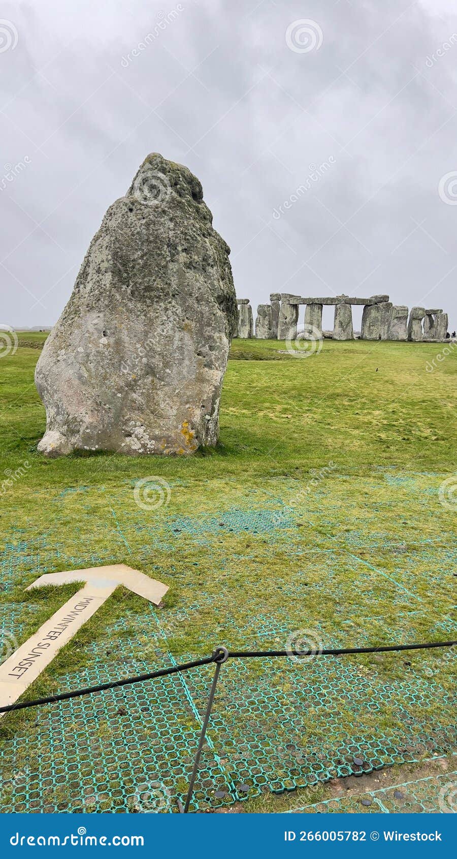 Gray Sky Over the Stonehenge in England Stock Photo - Image of country ...