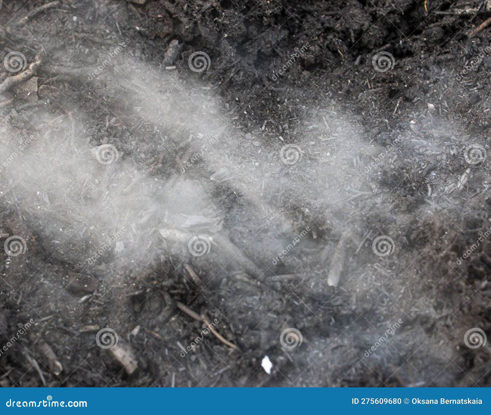 Gray Smoke when Burning Grass Stock Photo - Image of smog, burning ...