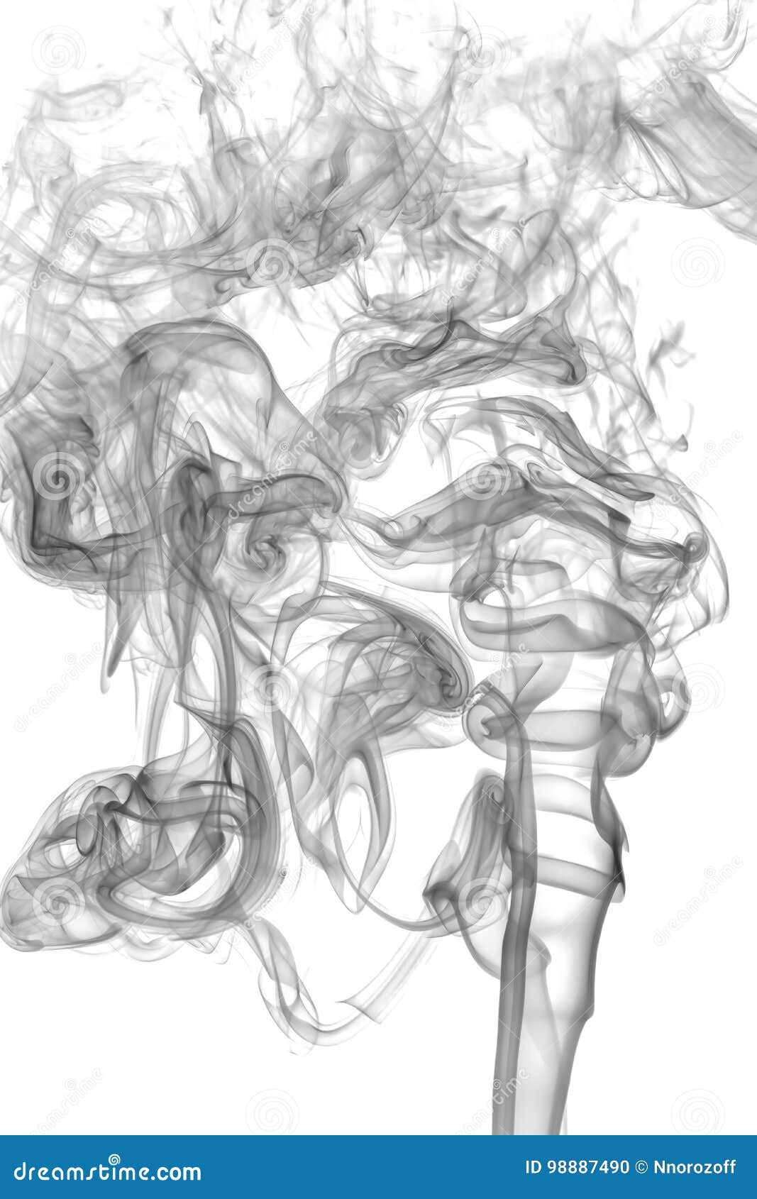 Gray Smoke on White Background, Texture Abstract Stock Photo - Image of ...