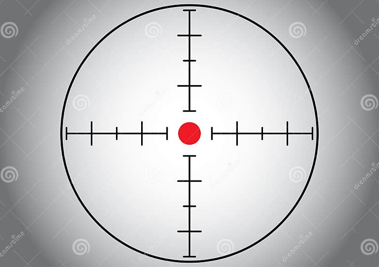 Gray sniper target. stock vector. Illustration of aspirations - 6646716