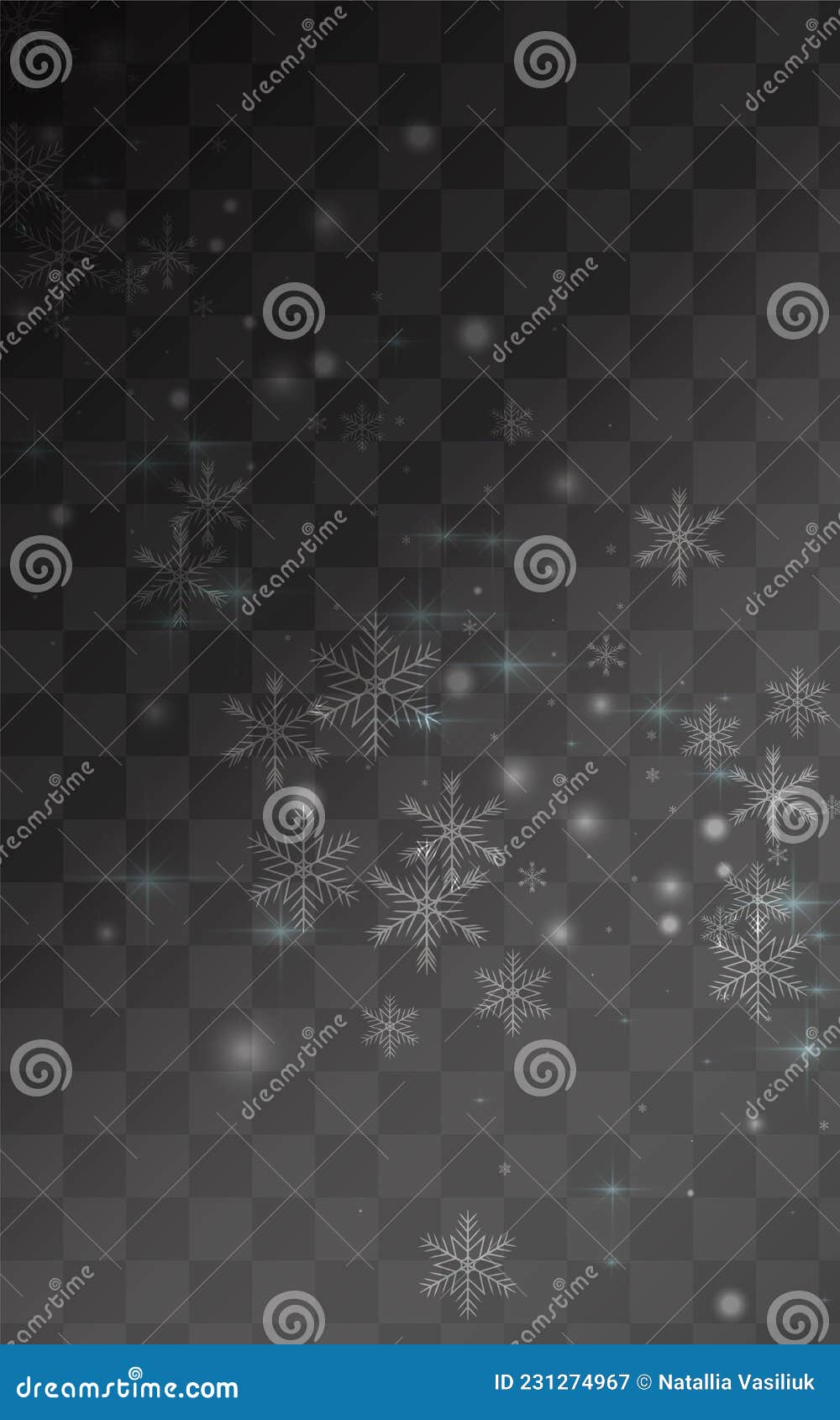 Gray Snowflake Vector Transparent Background. Sky Stock Vector ...