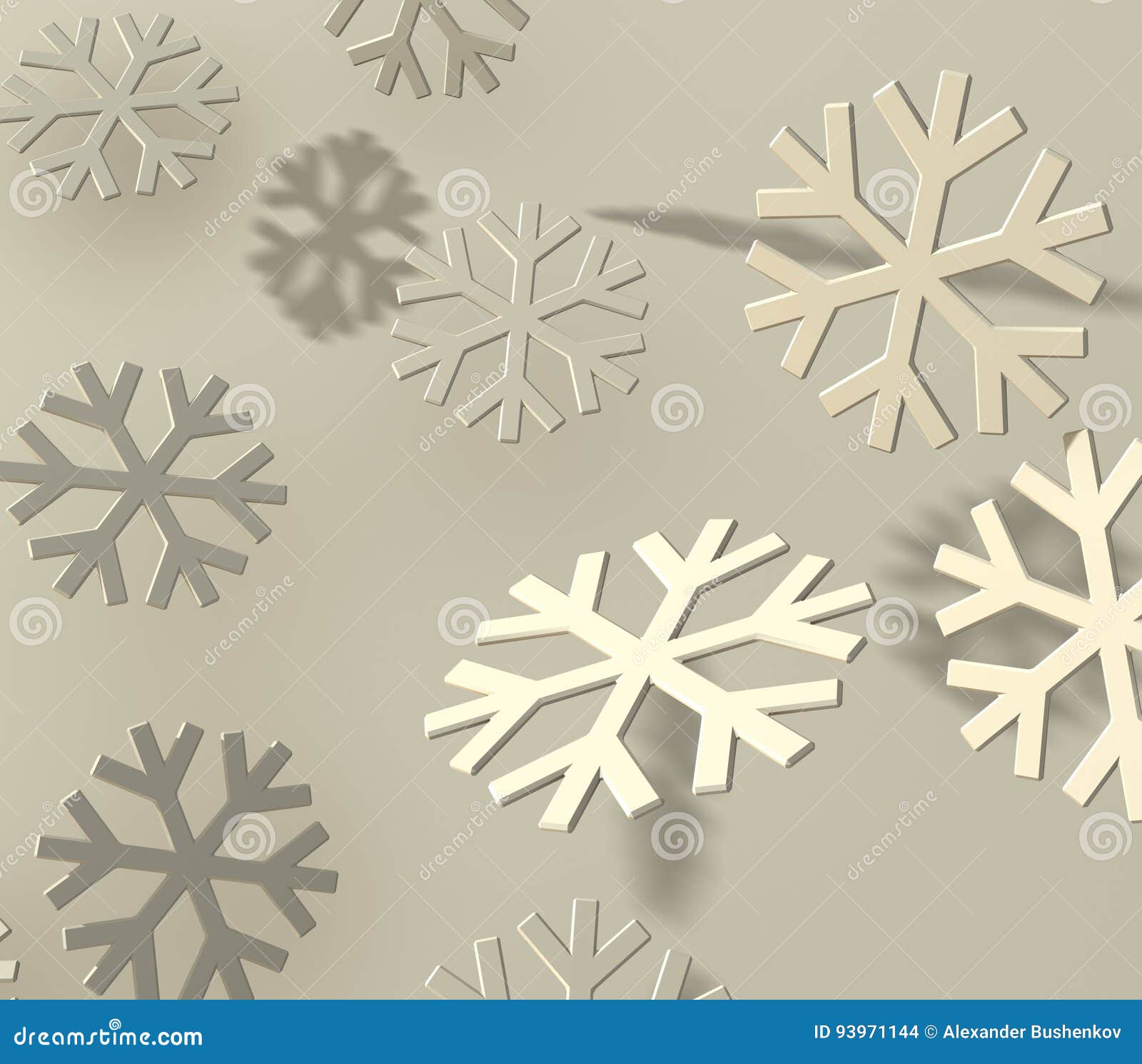 Gray snowflakes stock illustration. Illustration of light - 93971144