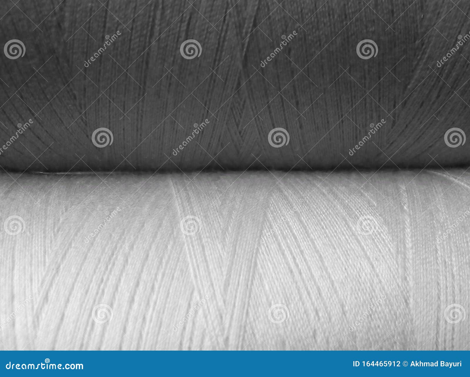 Gray Spool and White Spool. Object Seen Overlapping Stock Photo - Image ...