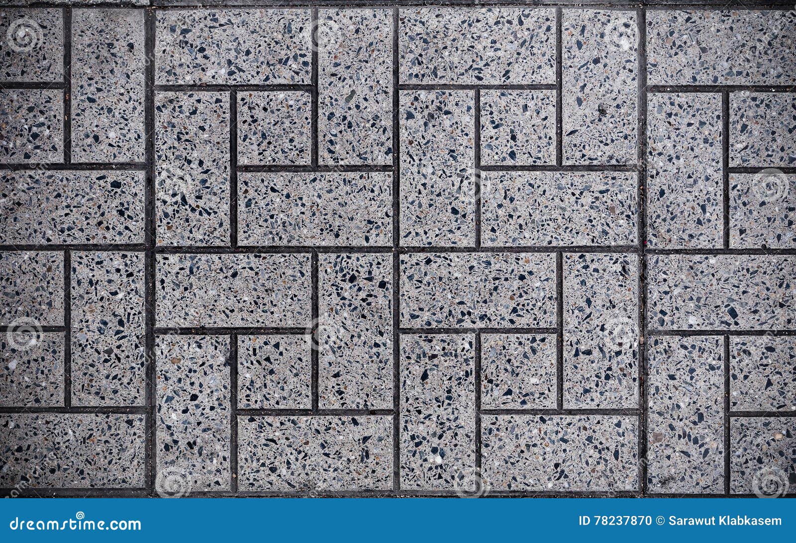 Gray Square Paved With Small Square Corners And Gray Rectangles ...
